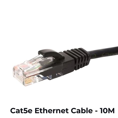 10m Cat5e Ethernet Network Cable Internet Broadband Adsl Cable Lead Black