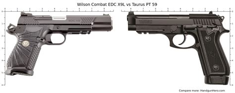 Wilson Combat Edc X9l Vs Taurus Pt 59 Size Comparison Handgun Hero