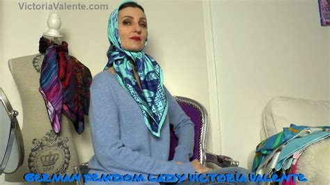 Cashmere Sweater And Silk Scarf Styling Part 2 German Femdom Lady
