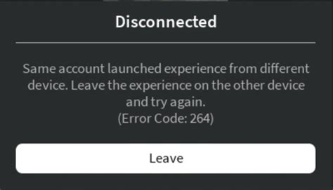 Error 264 Roblox Errors Wiki Fandom
