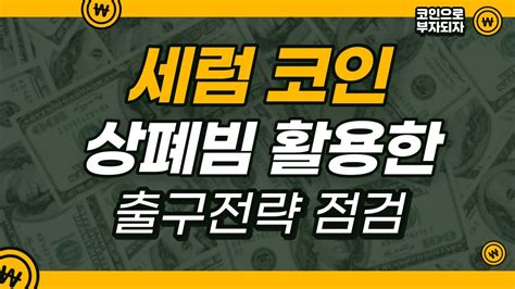 세럼 코인 전망 세럼 코인 상폐빔 활용한 출구전략 Youtube