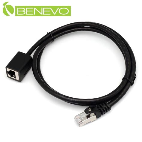 Benevo 1米 Cat6遮蔽十字隔離 Rj45網路訊號公對母延長線 Bcat60100mfn Pchome 24h購物