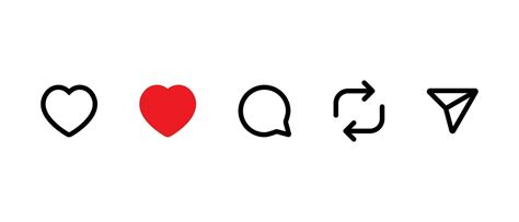 Like Comment Repost And Share Icon Vector Social Media Elements