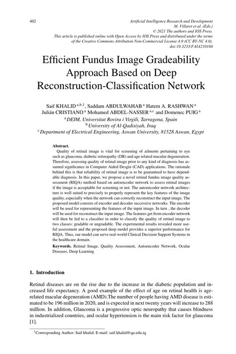 Pdf Efficient Fundus Image Gradeability Approach Based On Deep