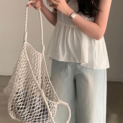 바캉스 파우치 증정 썸머 그물 네트 백 Bag