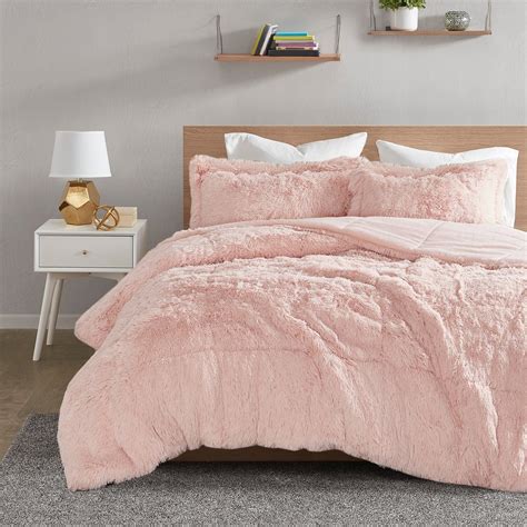 Faux Fur Comforter Set