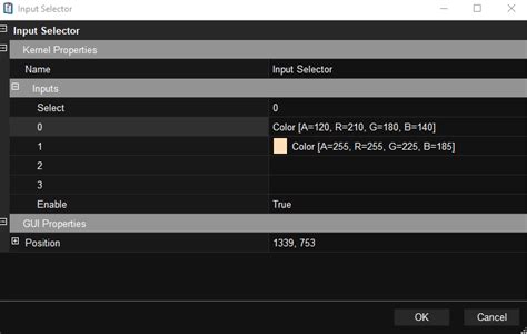 Farben übergeben Im Input Selector Input Assignment Dmxcontrol