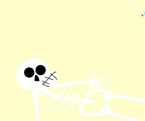 A Skeleton Doing Skeleton Stuff Drawception
