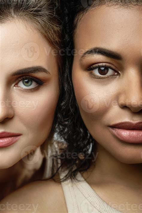 Portrait Of Caucasian And African American Women In Studio 16264454