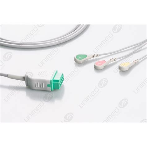 Wielorazowy Kabel EKG Kompletny Odprowadzeniowy Wtyk Pin Typu GE Marquette Zatrzask