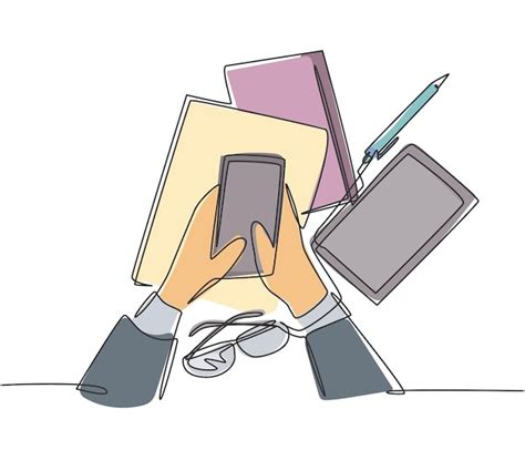 Un gesto de dibujo de una sola línea con la mano del dedo sosteniendo