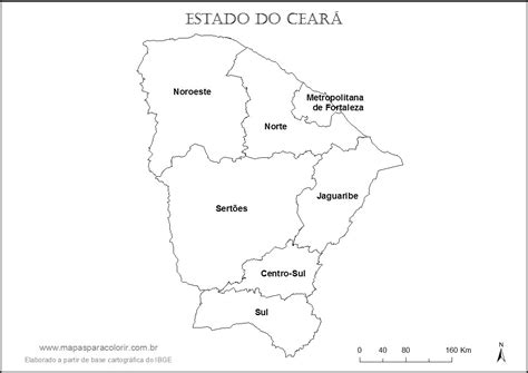 Mapa Do Ceará Para Imprimir Retoedu