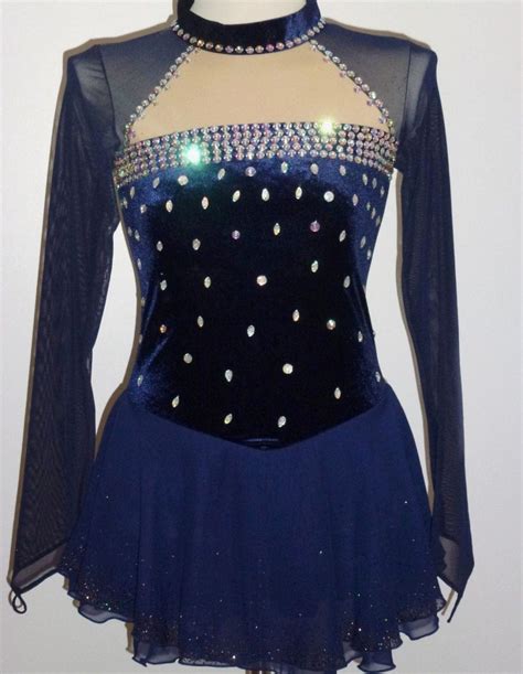 Ice Figure Skating Dress Dance Baton Twirling Costume Tap Outfit Custom