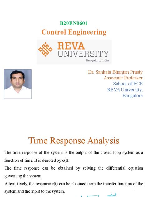 Ce Unit 2 Time Response Of System And Time Domain Specifications