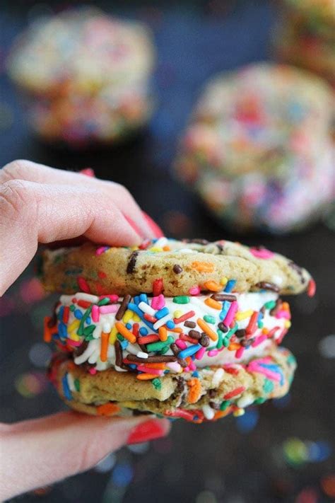 Chocolate Chip Cookie Ice Cream Sandwiches