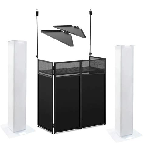 Ultimax Dj Combi Booth Pole Kit Corner Shelfs And 15m Podium Plinth