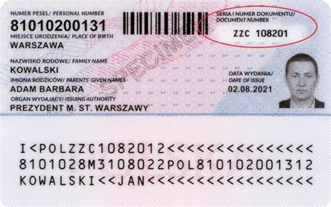 Co oznacza seria i numer dowodu osobistego To specjalny wzór