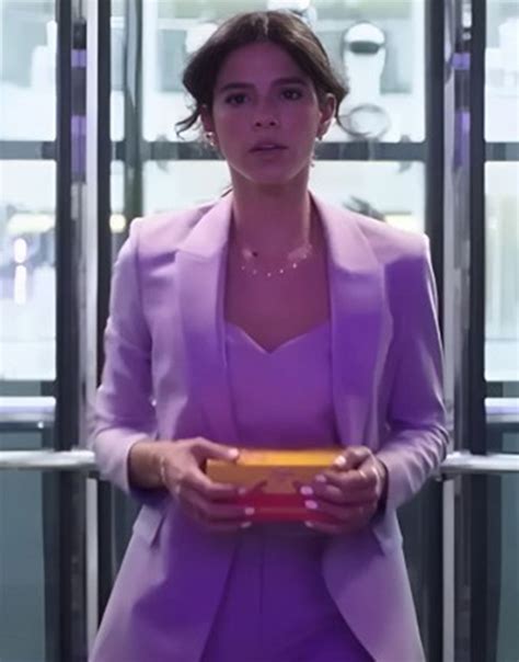 Blue Beetle 2023 Bruna Marquezine Purple Blazer Jenny Blazer