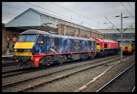 Db Cargo Class 90021 Donald Malcolm And 66007 At Crewe Flickr