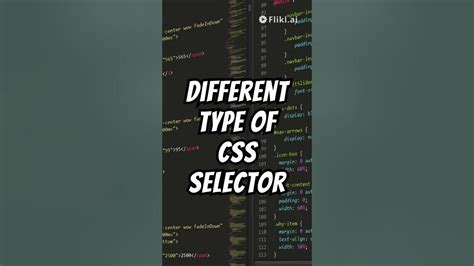 Different Types Of Css Selector 😮😮 Html5 Css Css3 Webdevelopment Cssselector Youtube