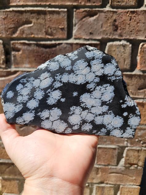 Raw Snowflake Obsidian Slabs Cosmic Embers