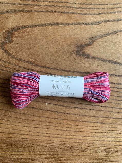 Sashiko Thread Variegated Colours Goodpic Japanese Craft And Tools