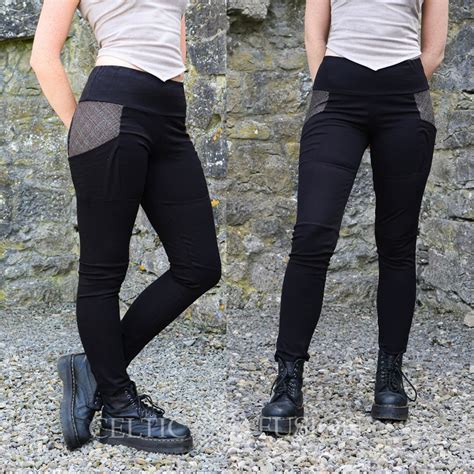 Black Combat Trousers Slim Fit Trouser Bootleg Trousers Combats Folk