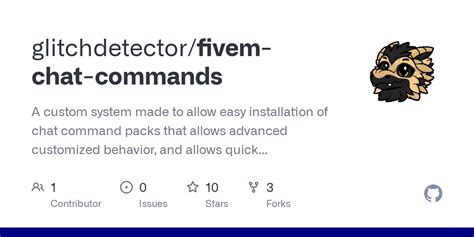GitHub Glitchdetector Fivem Chat Commands A Custom System Made To