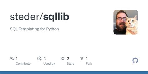 Github Stedersqllib Sql Templating For Python