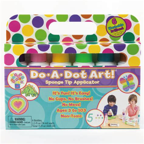美國 Do A Dot Art 點點畫筆：6入絢麗色 幼兒繪畫顏料 畫冊 Yahoo奇摩購物中心