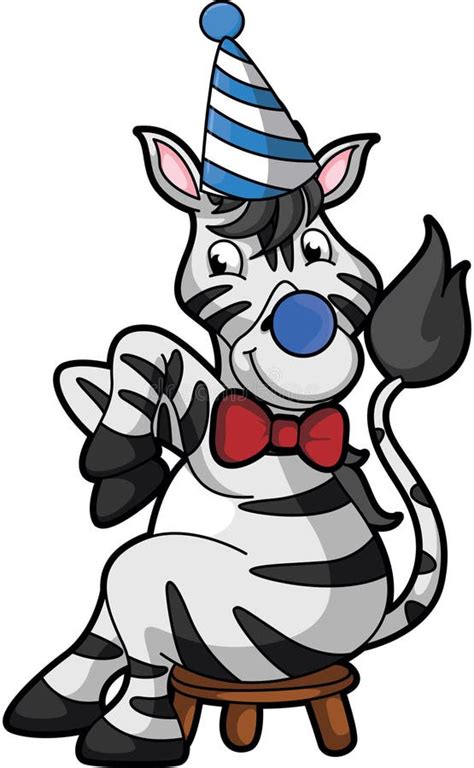 Zebra On Circus Cartoon Color Illustration Stock Vector Illustration Of Drawing Card 240815280