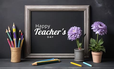 Premium Psd Beautiful Classroom And Chalkboard With A Dark Grey Color