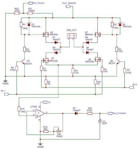 Schematic Of H Bridge With Current Sensor Source Adapted From De