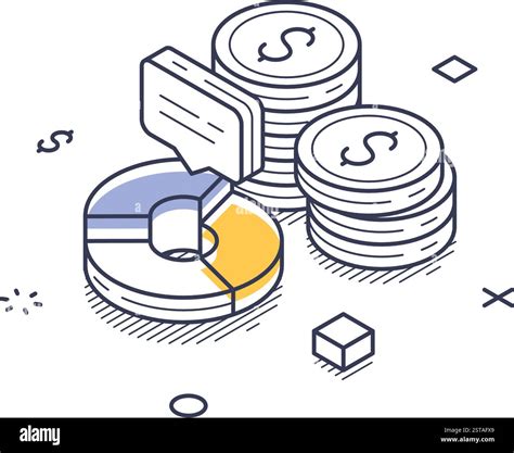 Business Investment Concepts Features Stacked Coins And Pie Chart Representing Financial