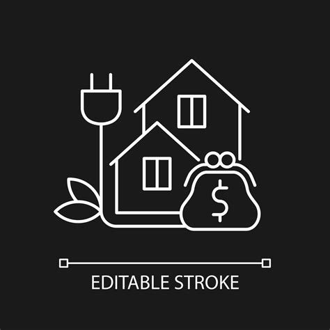 Green Pricing Program White Linear Icon For Dark Theme 2997611 Vector Art At Vecteezy