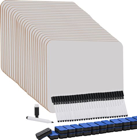 Hiziwimi 32 Pack Dry Erase Mini Whiteboards 118x88 Inches Double