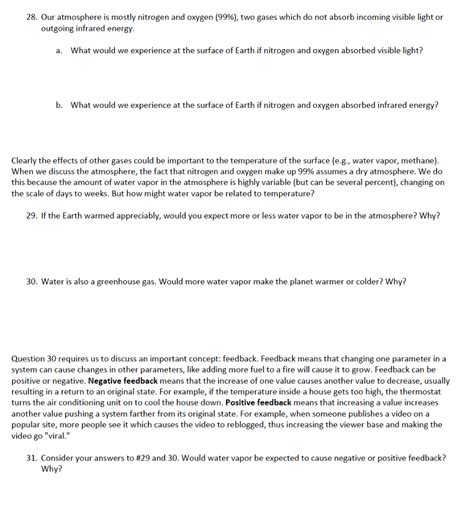 Solved 28 Our Atmosphere Is Mostly Nitrogen And Oxygen Chegg