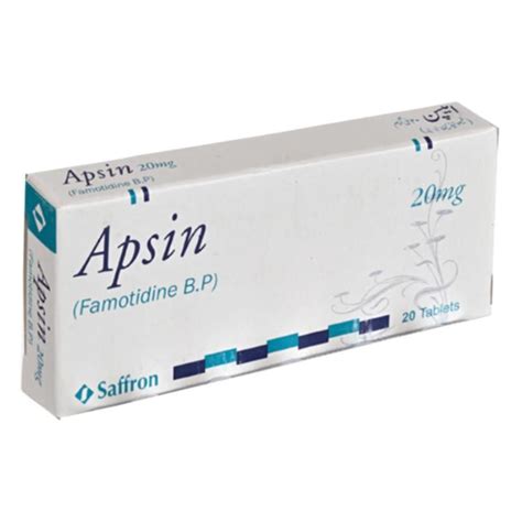 Apsin 20mg Tablet 10 S Uses Benefits Side Effects
