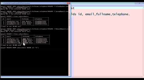 Mysql Command Line Client