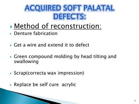 Acquired Maxillary Defects Copy Removeable Ppt
