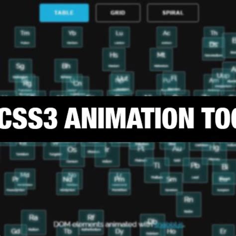 10 CSS3 Animation Tools You Should Bookmark Animation Tools Web Design Simple Web Design