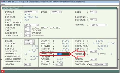 How To Create New Item In Marg Software