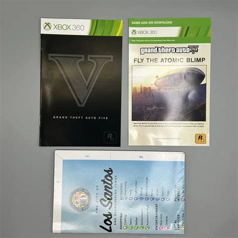Map And Manual Only Grand Theft Auto V Gta 5 Microsoft Xbox 360 £349 Picclick Uk