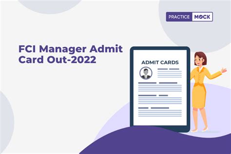 FCI Manager Admit Card Out 2022 Practicemock