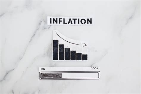 Inflation Rates Going Down Text With Graph Showing Stats Decreasing