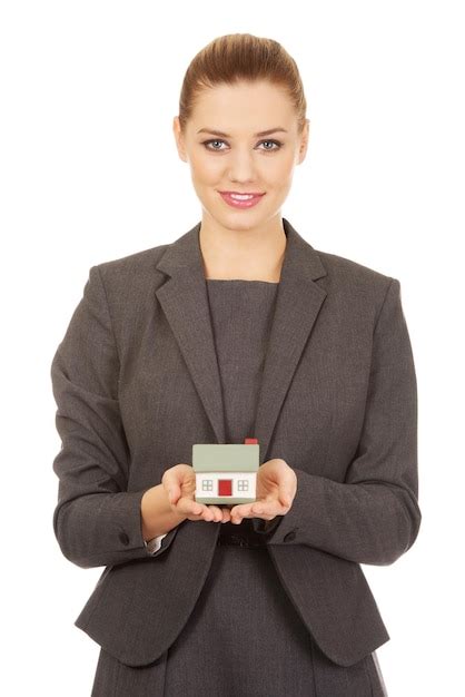 Premium Photo Businesswoman Standing Against White Background