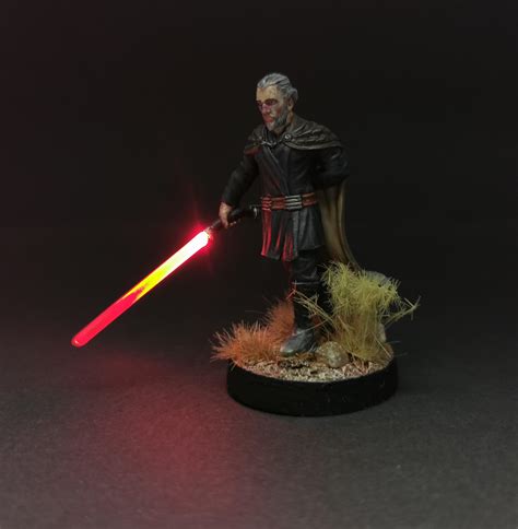 Count Dooku With Led Lightsabre R Swlegion