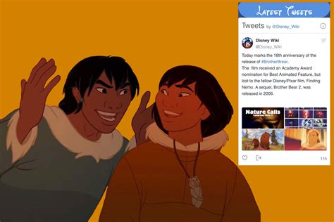 Happy 18th Anniversary To Brother Bear 2021 By Aladdin2001 On Deviantart