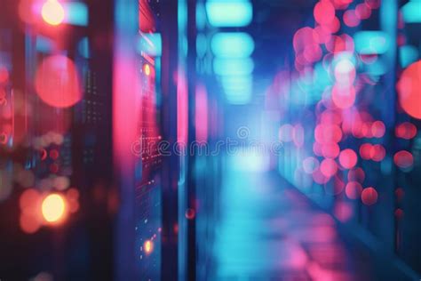 Server Room Data Center Big Data Storage Cloud Computing Technology