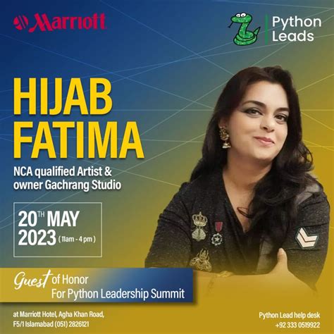 Python Leads On Linkedin Introducing Our Guest Of Honor Hijab Fatima